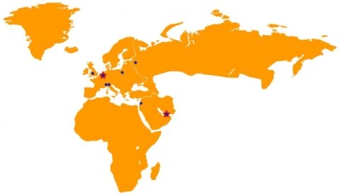 Locations in Europe & Middle East | AMPACET CORPORATION